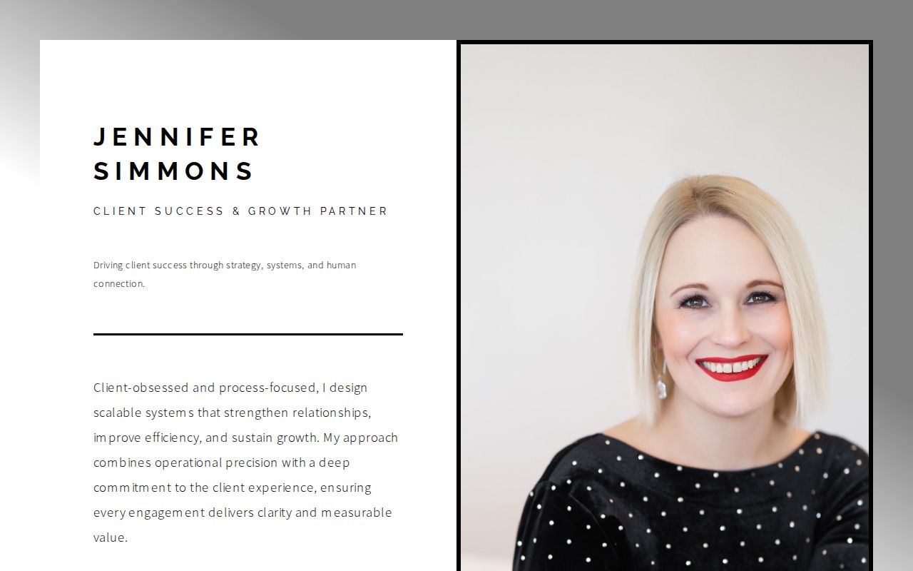Jennifer Simmons | Client Success & Growth Partner